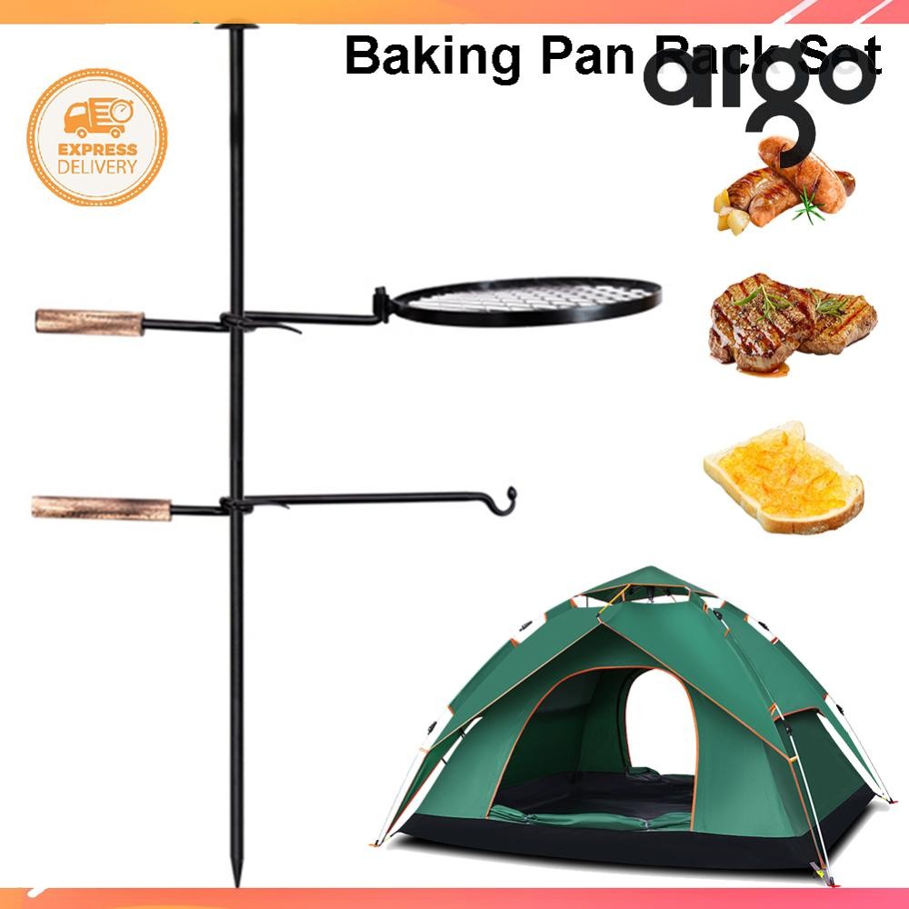 Campfire Grill Stand 360 Degree Rotation Campfire Grill Grate for ...