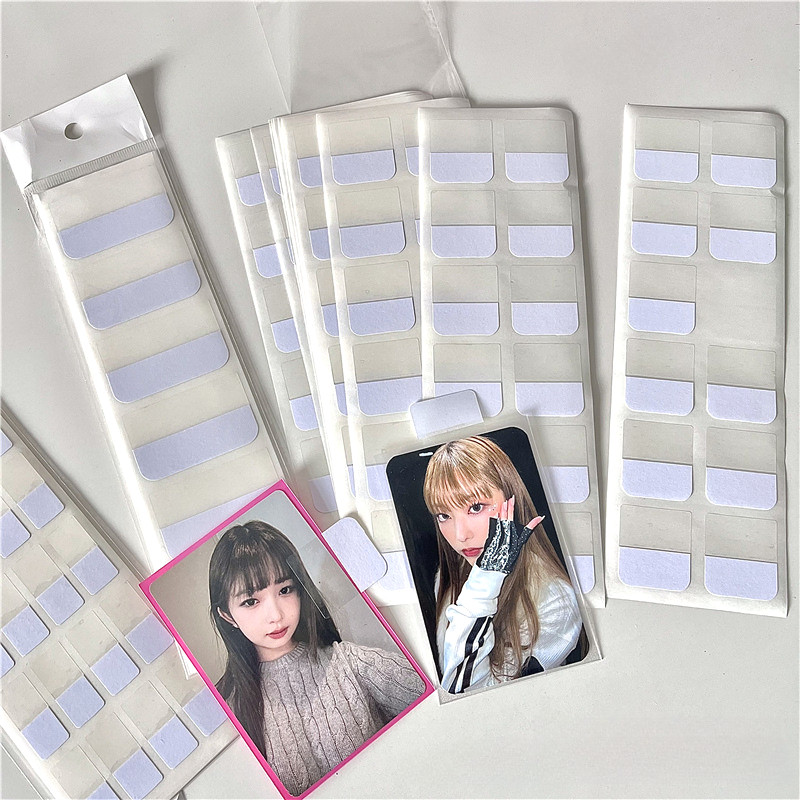 10 Sheets White Index Stickers DIY Photocard Invisible Tags Note Labels ...