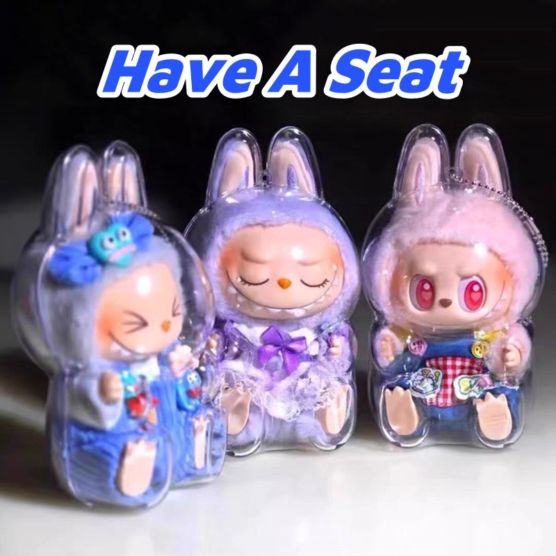 Labubu Protective Acrylic Case Transparent Portable Organizer Box ...