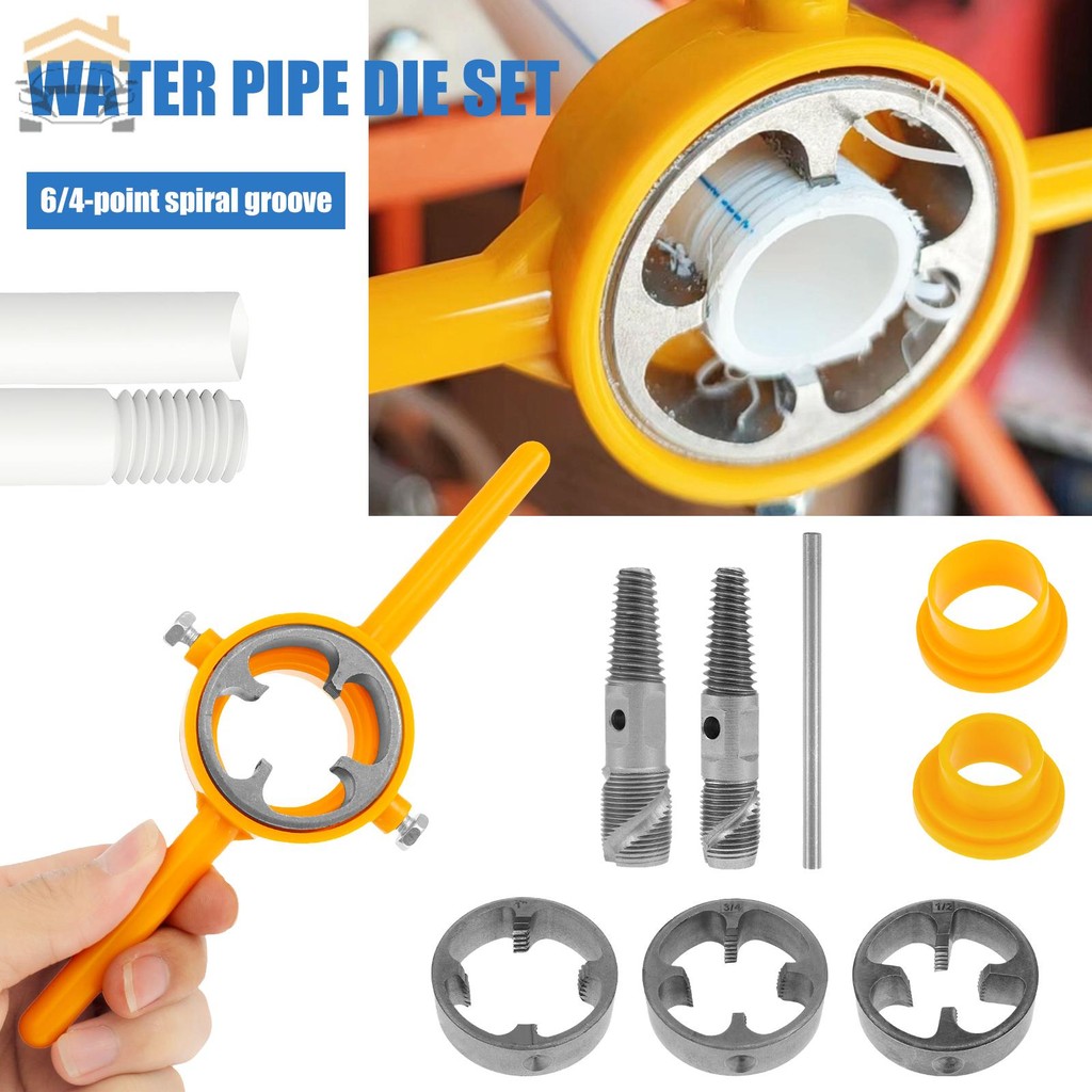 PVC Threading Tools and Plumbing Screws Extractor Tool Set Pipe ...