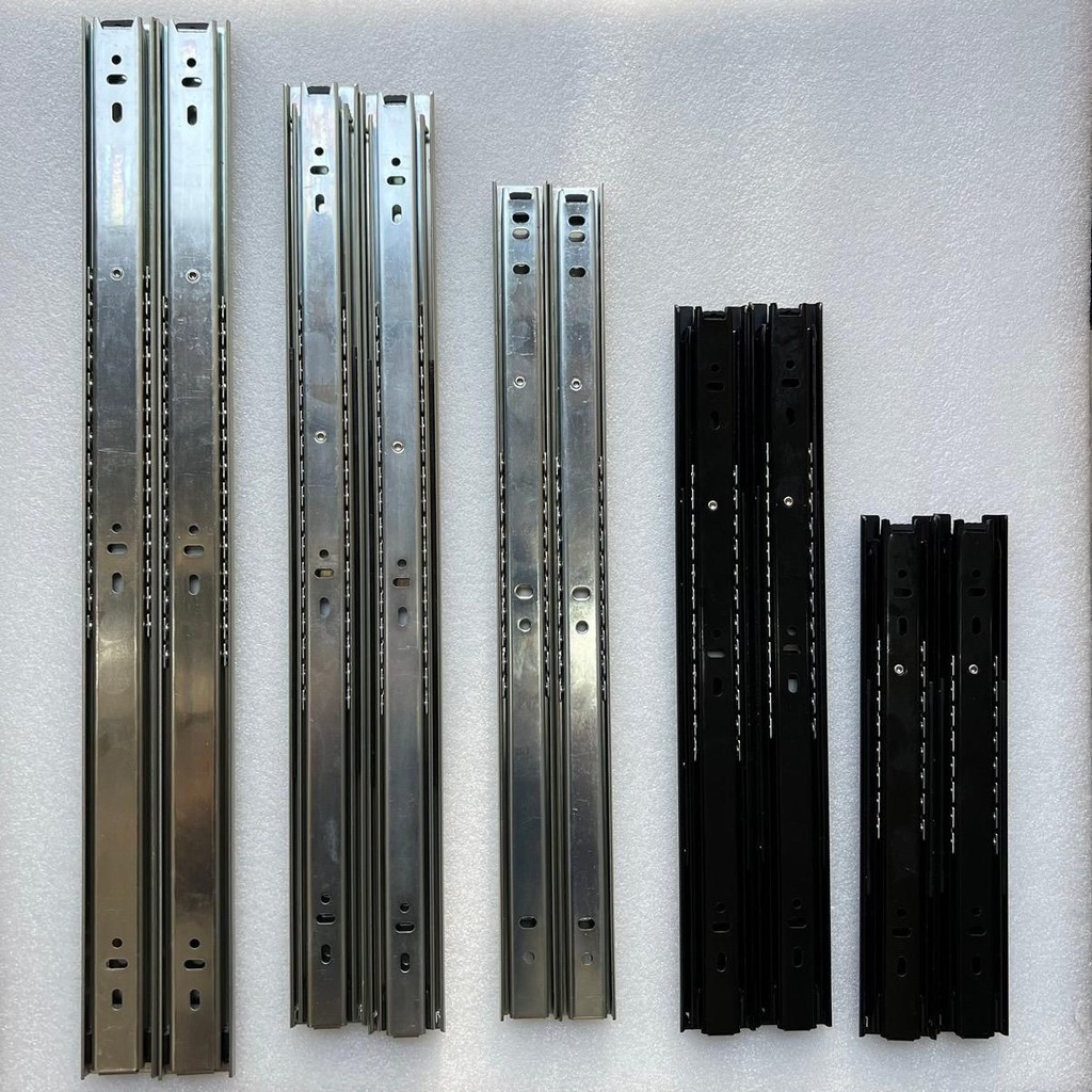 [1 bag] 13mm Thick Sliding Ball Rails Mounted to Cabinets and Drawers ...