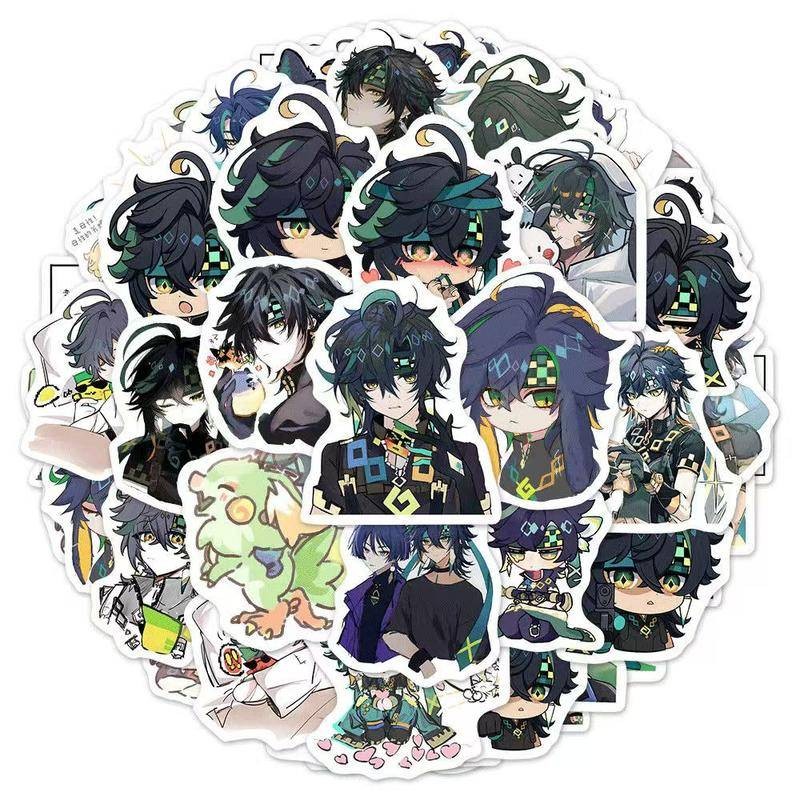 66Pcs/Set Game Genshin Impact Stickers Kinich Turnfire Hunt Anime ...