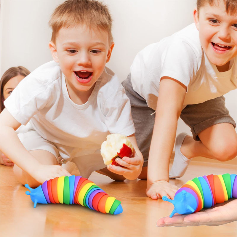 Caterpillar Toy Colorful Slug Toy Educational Puzzle To Relieve Stress ...