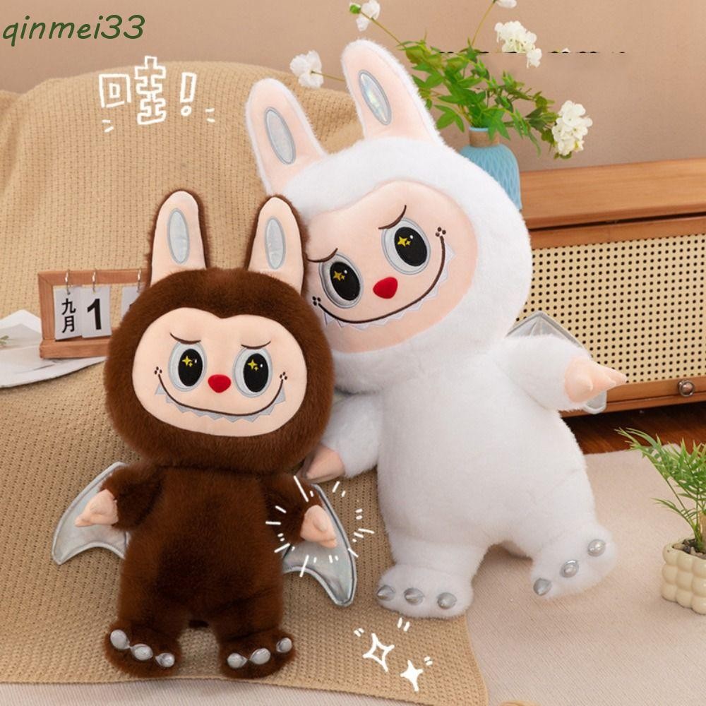 QINMEI Labubu Plush Toy, Stuffed Cartoon Angel Labubu Plush Dolls ...