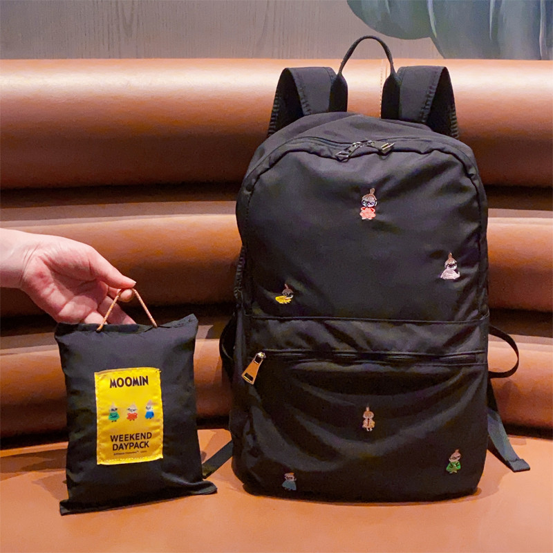 Japanese Cartoon Moomin Embroidery Lightweight Foldable Backpack Large ...