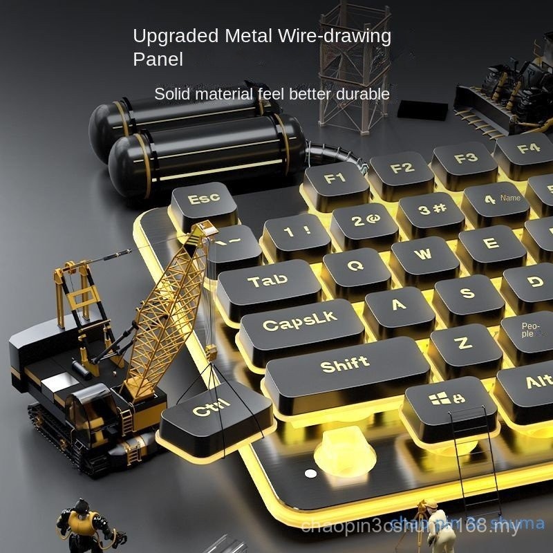 Cpsm Ready Stock Free Shipping Wolf Tour Silent Keyboard Mouse Set ...