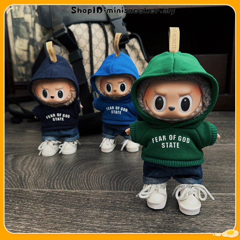 15cm 17cm Labubu Clothes Hoodie+Jeans For Labubu V1 V2 V3 Baby Three V3 ...