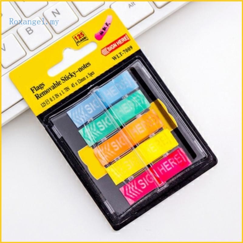 ROX 100 Pcs Sign Here Tabs Sign Here Sticker Arrows Labels Sticker for ...