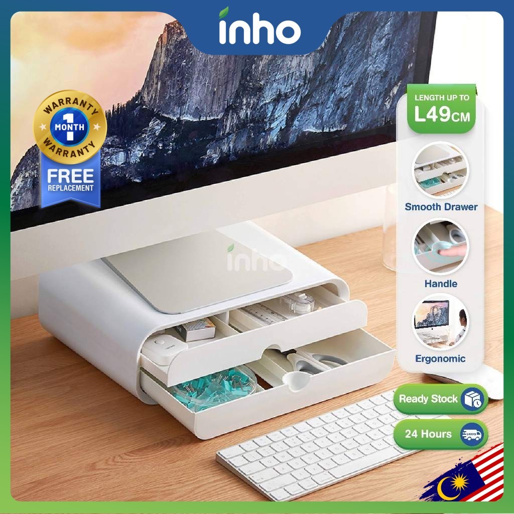 【𝟲𝟬% 𝗢𝗙𝗙𝗘𝗥 𝗖𝗟𝗘𝗔𝗥𝗔𝗡𝗖𝗘】INHO Multipurpose Computer Riser Shelf Computer Screen Riser Rack Plinth ...