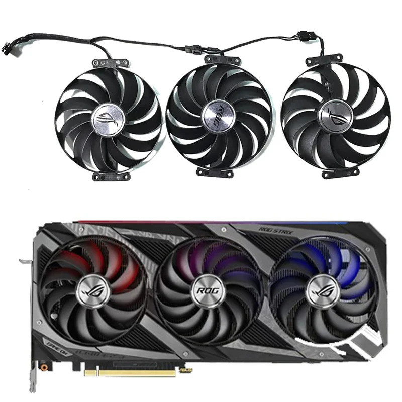 95mm CF1010U12S Graphics Card Fan Replacement ASUS Rog Strix RTX 3060 ...