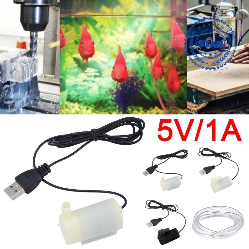 Dc 3v 5v Micro Submersible Pump Mini Silent Water Fish Aquarium Motor ...