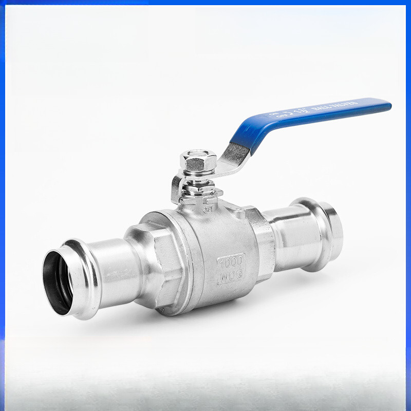 [DG6] 304 stainless steel double clamping two-piece ball valve pipe ...