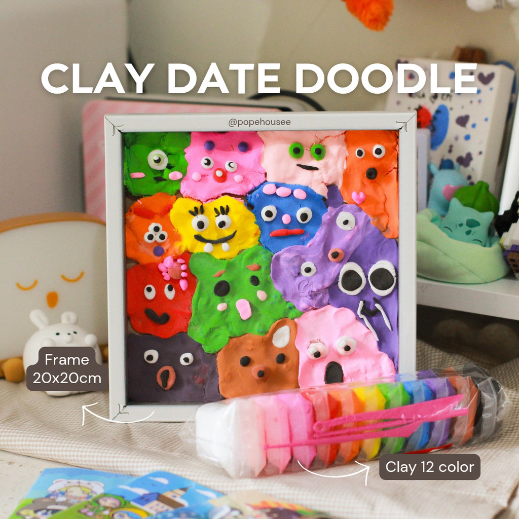 DIY DOODLE DATE CLAY SET 3d frame CHILDREN'S FRIENDS BOYFRIEND HAMPERS ...