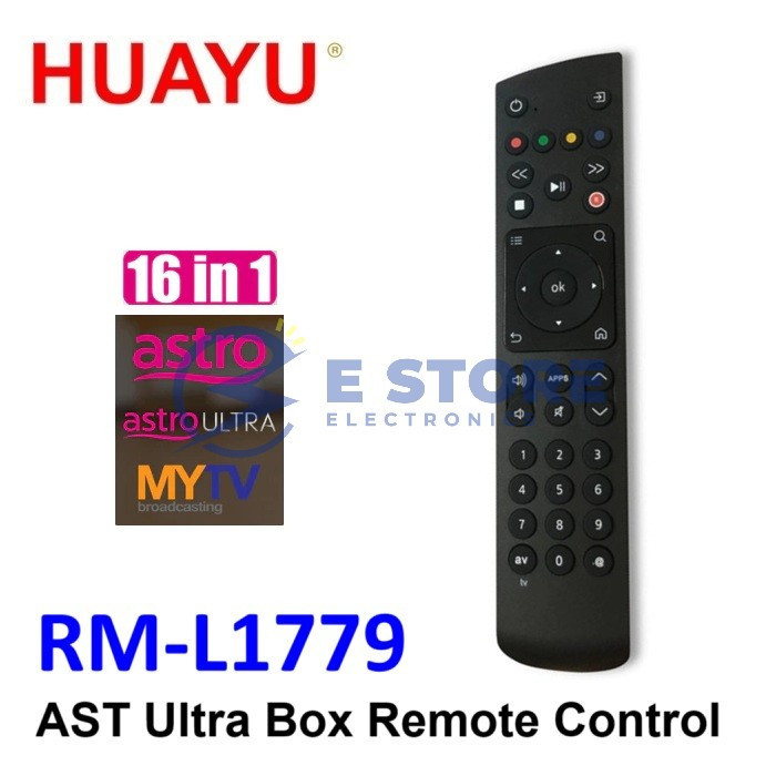 HUAYU 16 in 1 Astro Ultra Box Remote Control (RM-L1779) | Shopee Malaysia