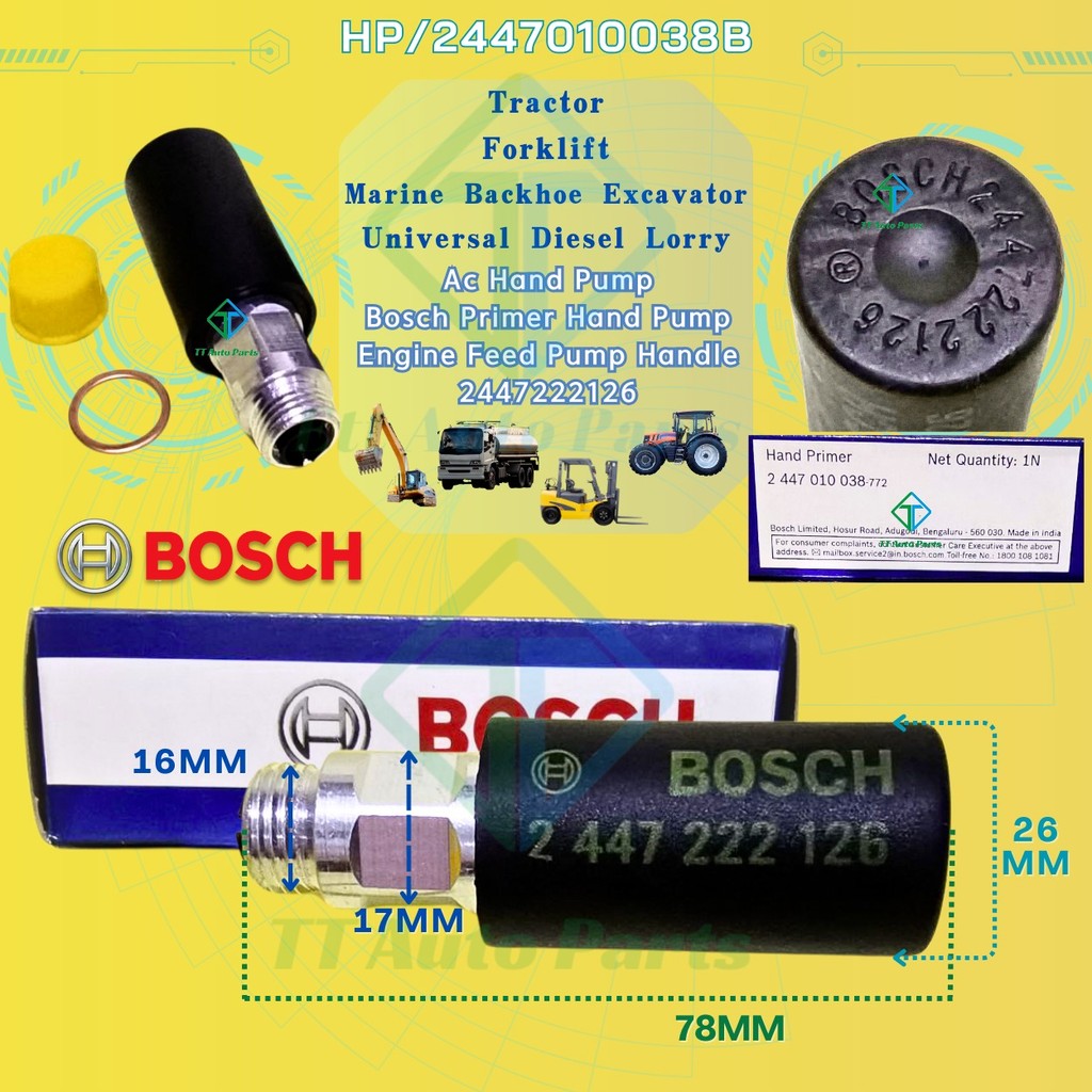 Pemegang Pam Suapan Enjin/ Engine Feed Pump Handle/Bosch Primer Hand ...