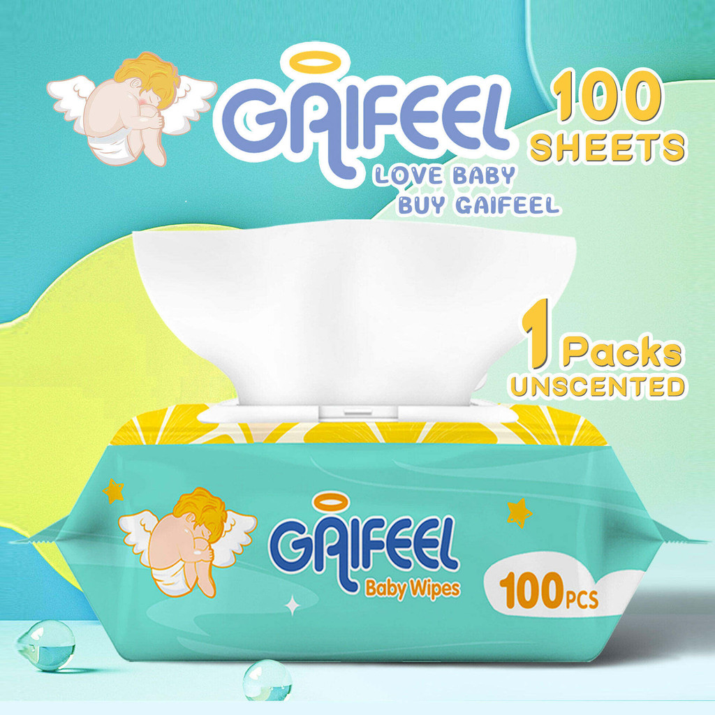 tissues paper GAIFEEL Wet Tissue Baby Wipes 100 sheet Unscented Baby ...