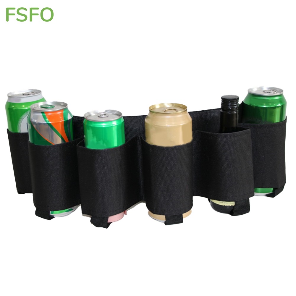 FSFO| Beer Belt Portable Drinker, Beer Drink Can Belt Can Hold 6 Cans ...