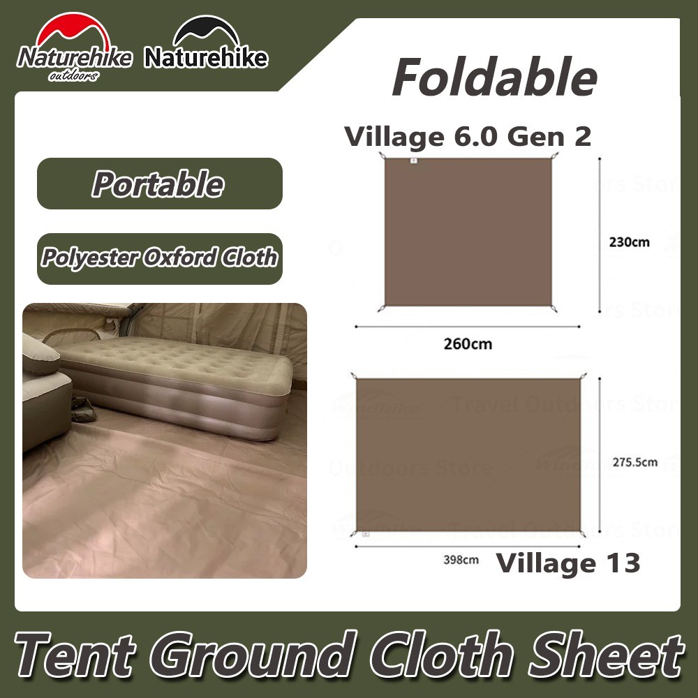 Naturehike Village 6.0 Gen 2 | 13 Tent Ground Cloth Sheet Camping ...