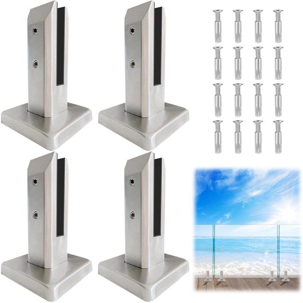 Heavy Duty 304 Stainless Steel Glass Pool Fence Spigot Balustrade ...