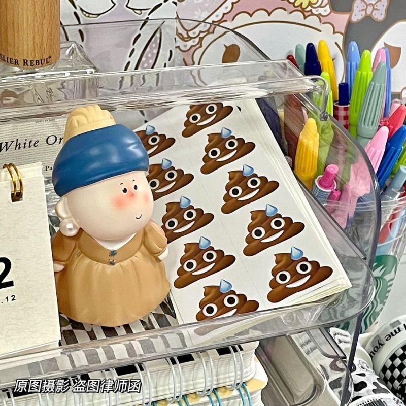 速发创意搞笑Emoji表情粑粑贴纸搞怪流汗黄豆贴纸恶搞斗图装饰小贴画Creative and funny emoji stickers | Shopee Malaysia