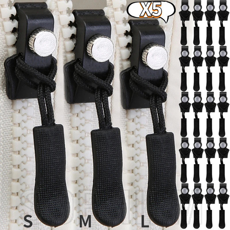 5Pcs Universal Zipper Repair Kit Detachable Zipper Head Replacement for ...