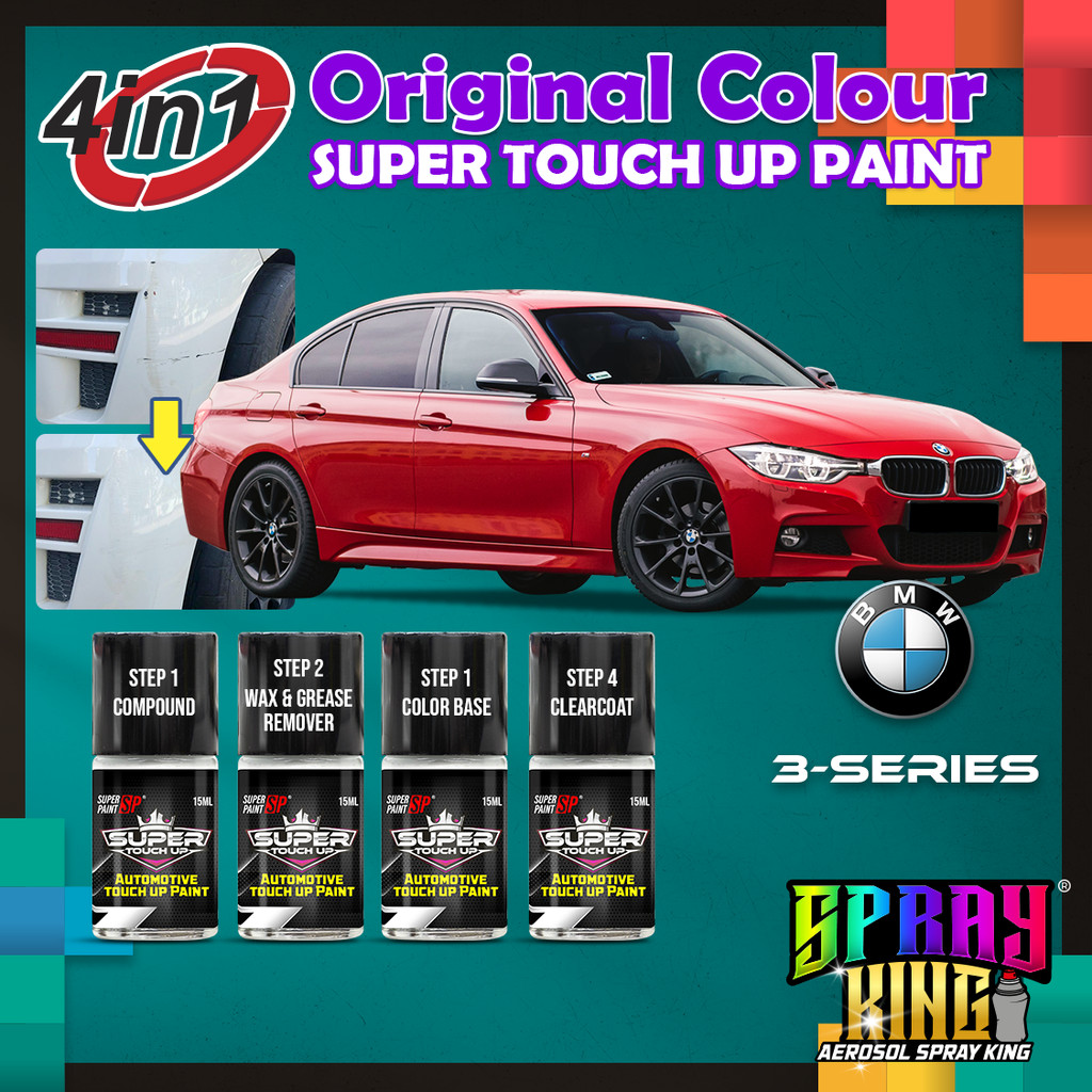 BMW 3-Series Original Touch Up Paint 4 IN 1 Combo Set DIY Scratch Calar ...