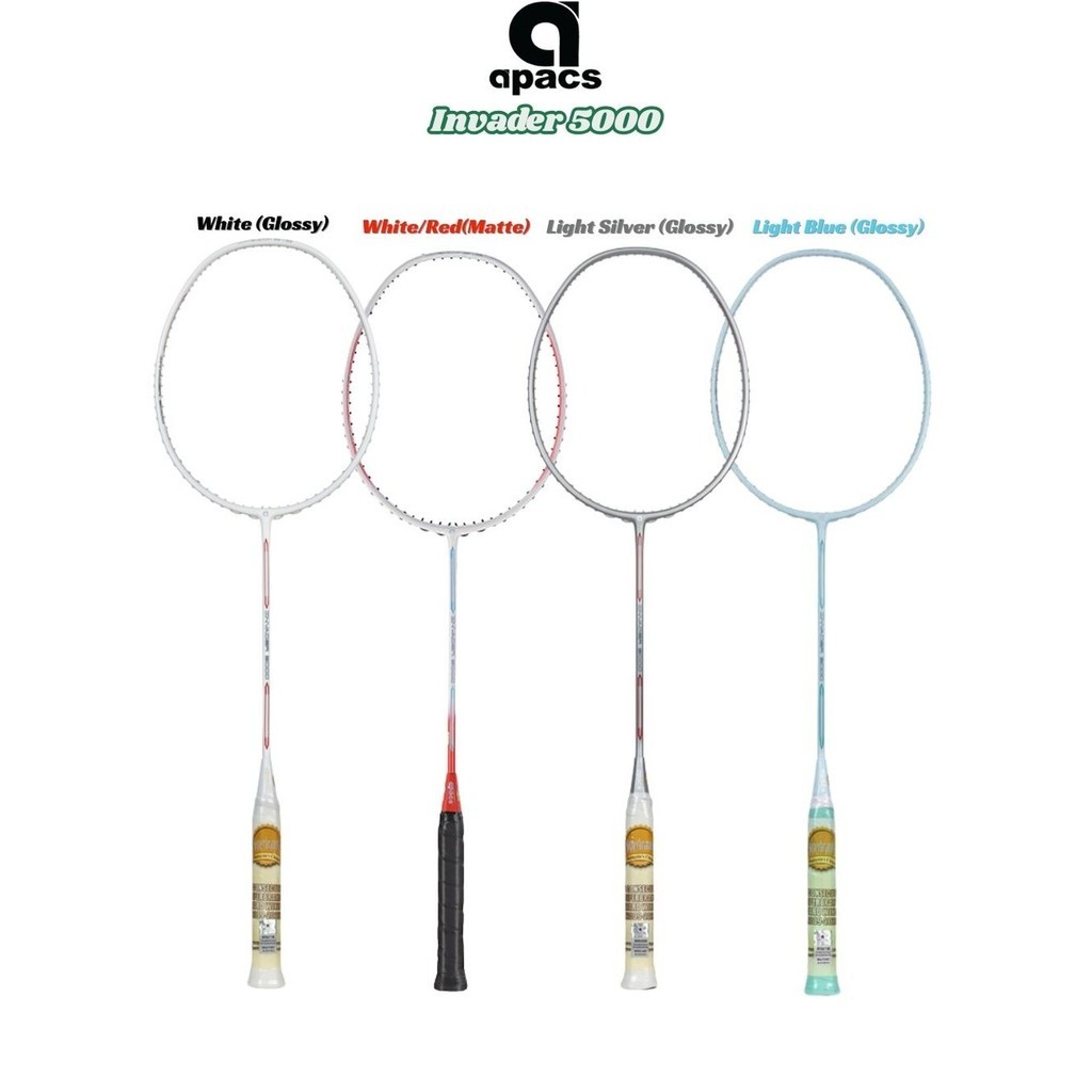 APACS INVADER 5000 Badminton RACKET BADMINTON 5UG5(FREE FREE STRING ...