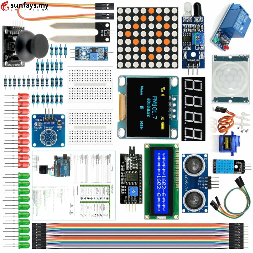 {SUFA} For Arduino Kit UNO R3 Nano V3.0 2560 Mega 328 Project Starter ...