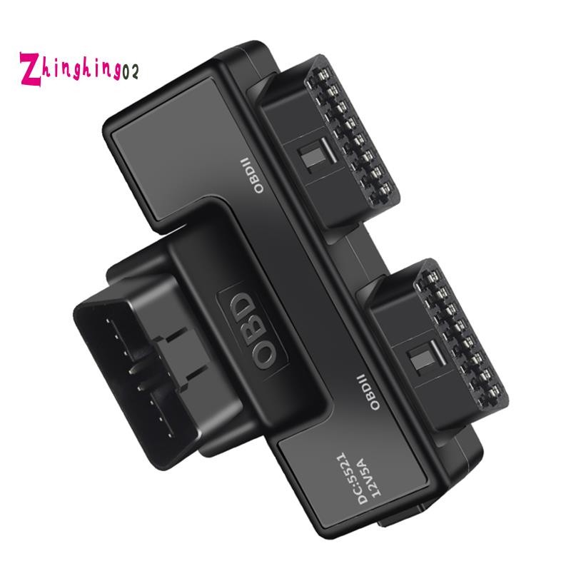 OBD2 One Divided Into Two Adaptor OBD Expansion Adapter Wire 16 Pin 16 Core Cable Universal with ...