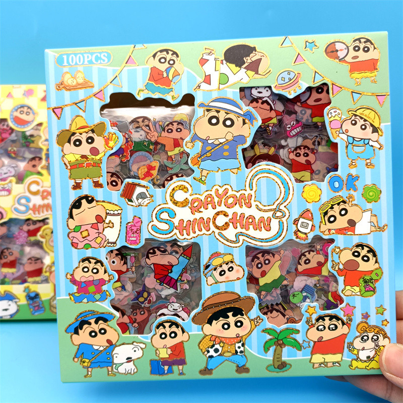 Crayon Shin-Chan Handbook Sticker Set Children Student Decoration DIY ...