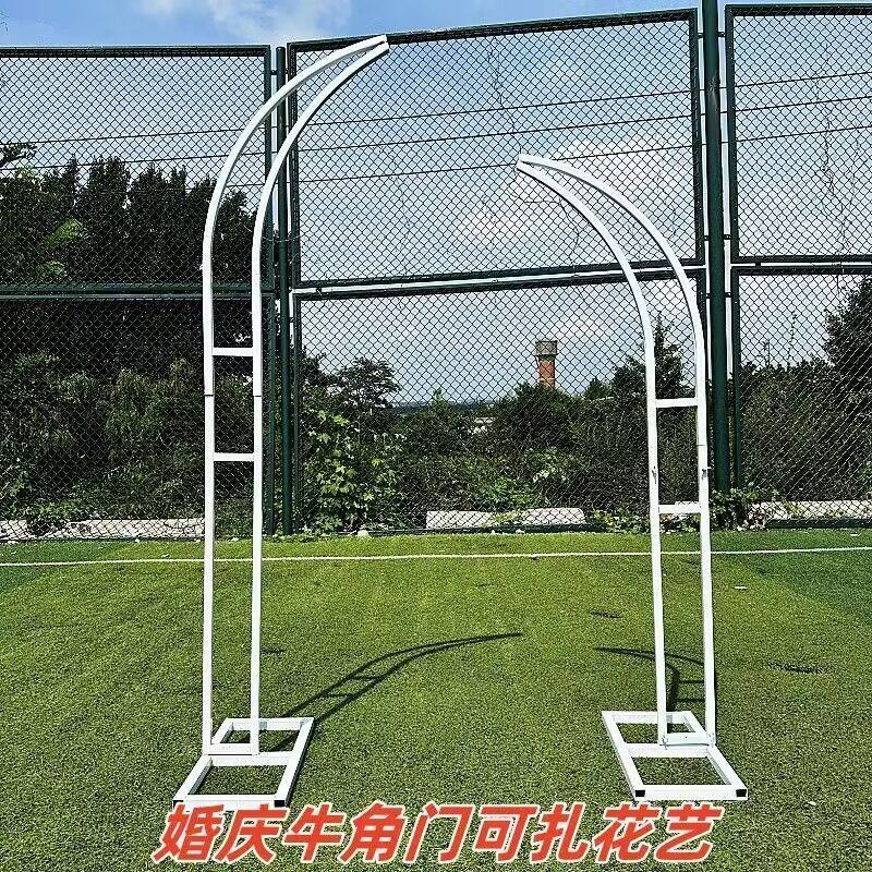 New Wedding Iron Arch Flower Stand Horn Door Claw Door Outdoor Wedding ...