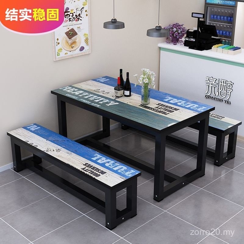 Economical Type 6 People 4 Canteen Noodle Shop Dining Table Simple ...
