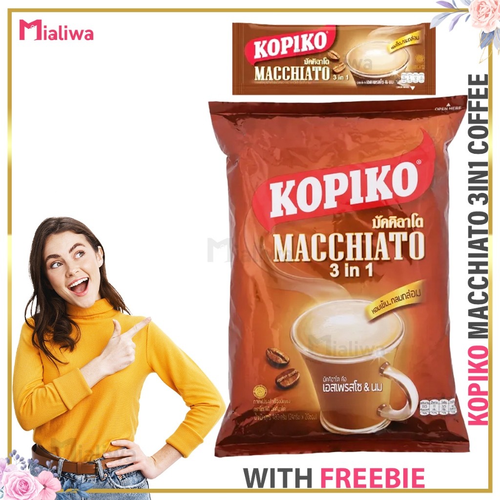 Kopiko Macchiato 3in1 Instant Coffee Blend Kape Espresso Brewed Cafe ...