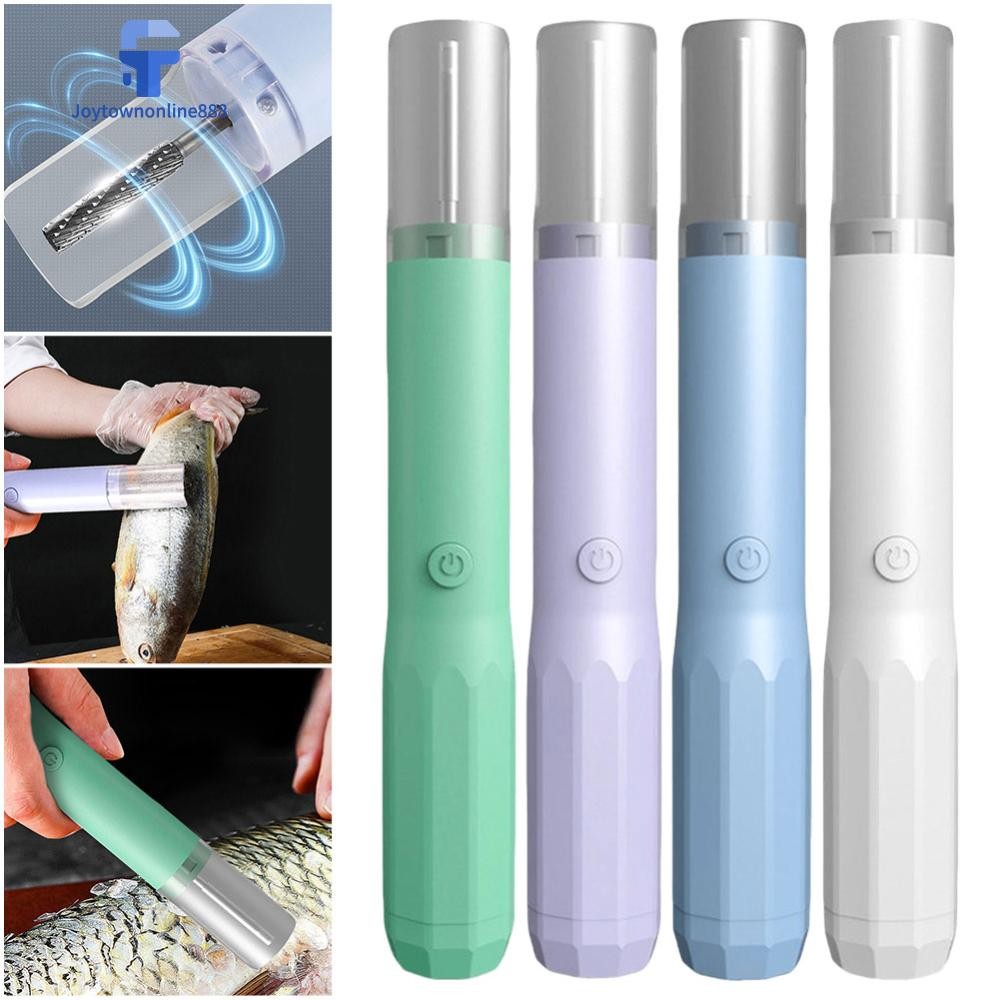 Electric Fish Scaler Waterproof Rechargeable Cordless Fish Scale ...