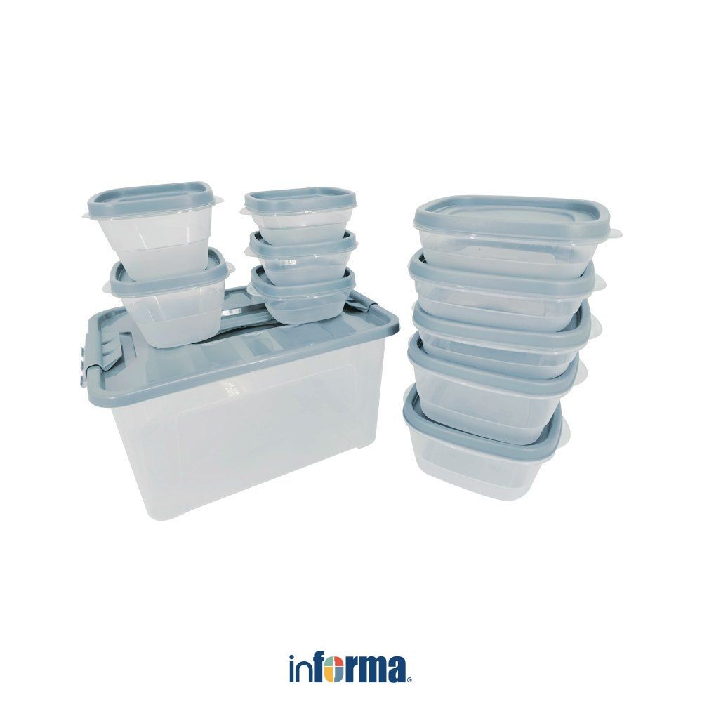 Informa Appetite Set 11 Pcs Videl Food Containers - Gray Food Container ...