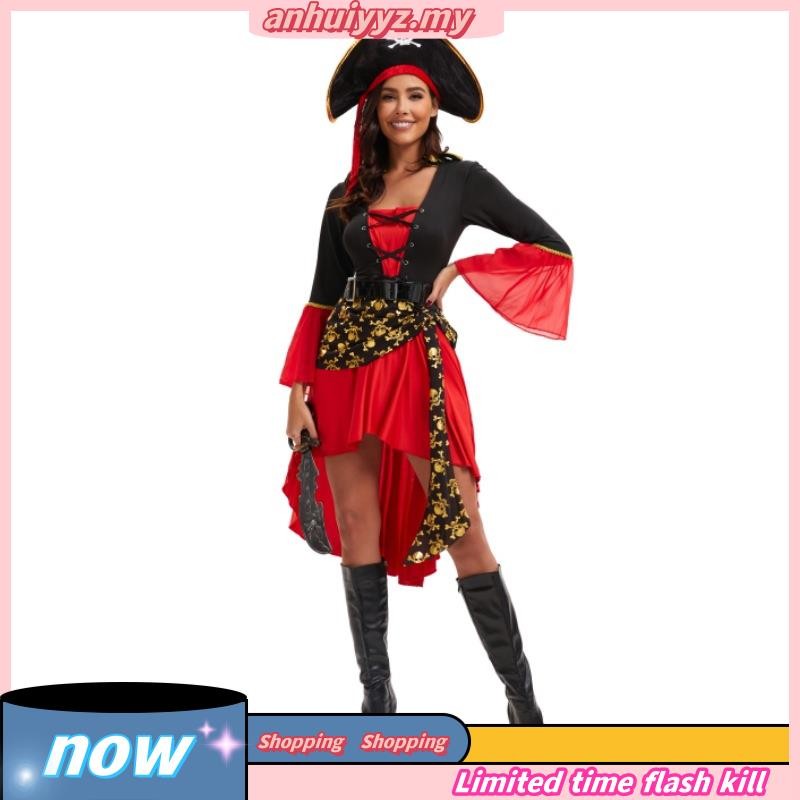 Dress For Women Pirates Of The Caribbean Cosplay Uniform Suits ...