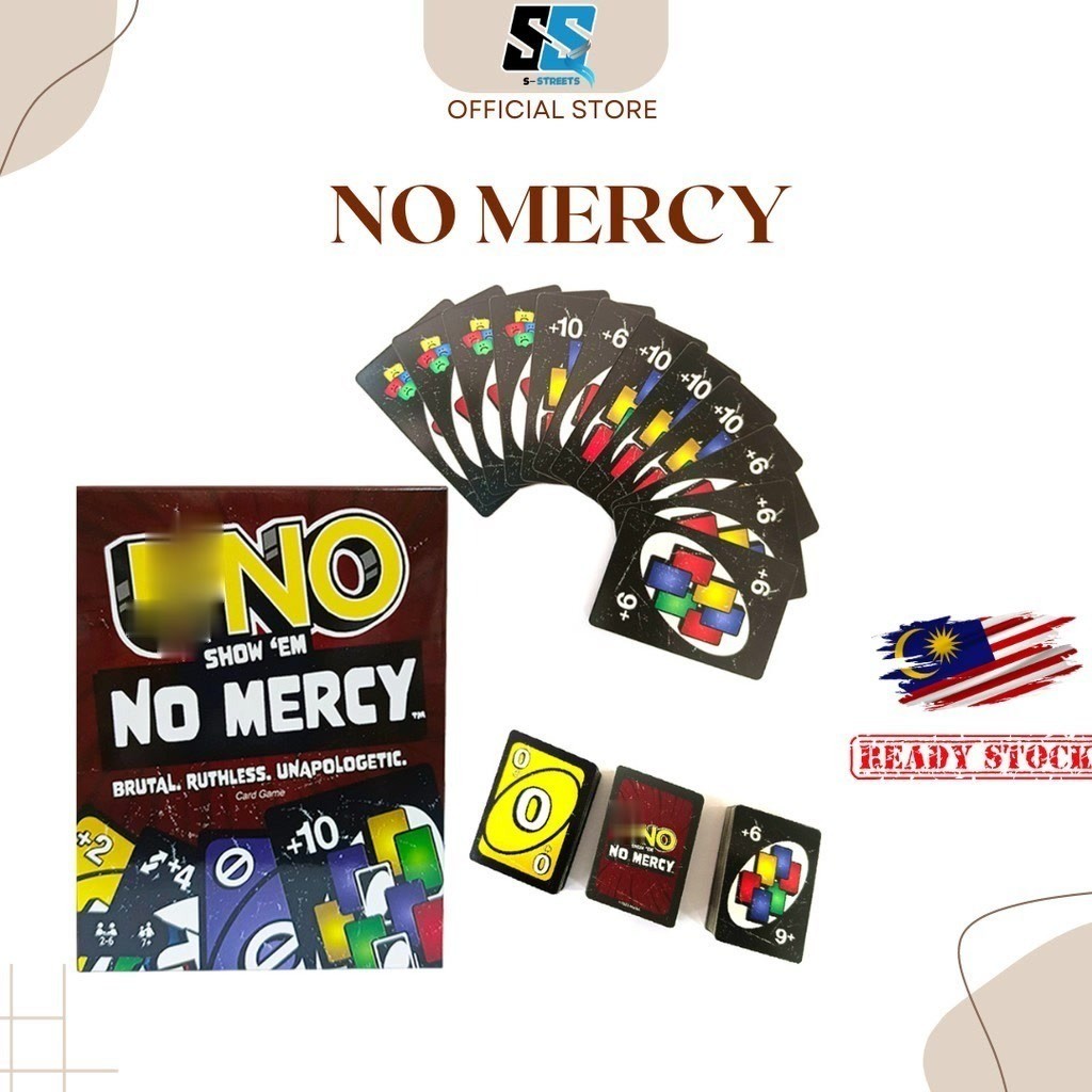 No Mercy Card Game- Show'em No Mercy Boardgame Family Game Flip ...