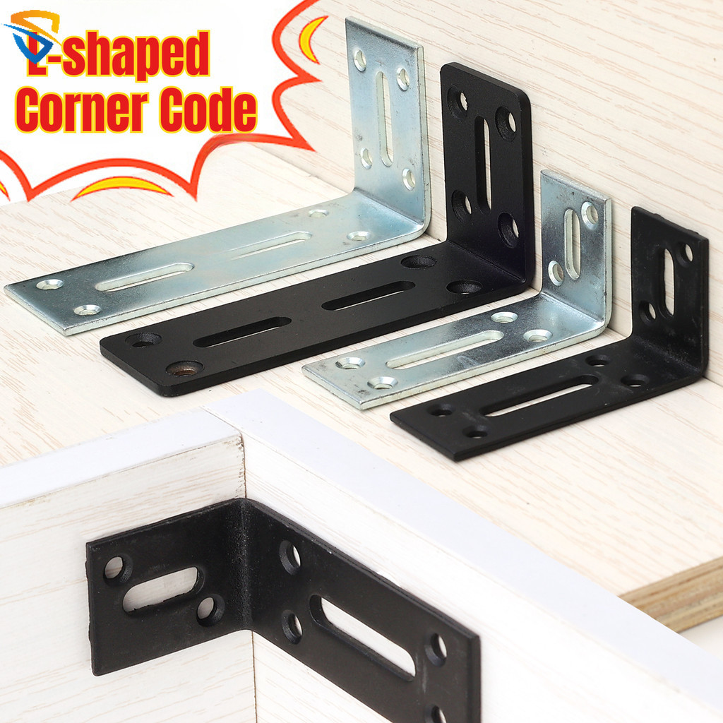 Stainless Steel L-shape Corner Code Furniture Plate Fixed Connector 90 ...
