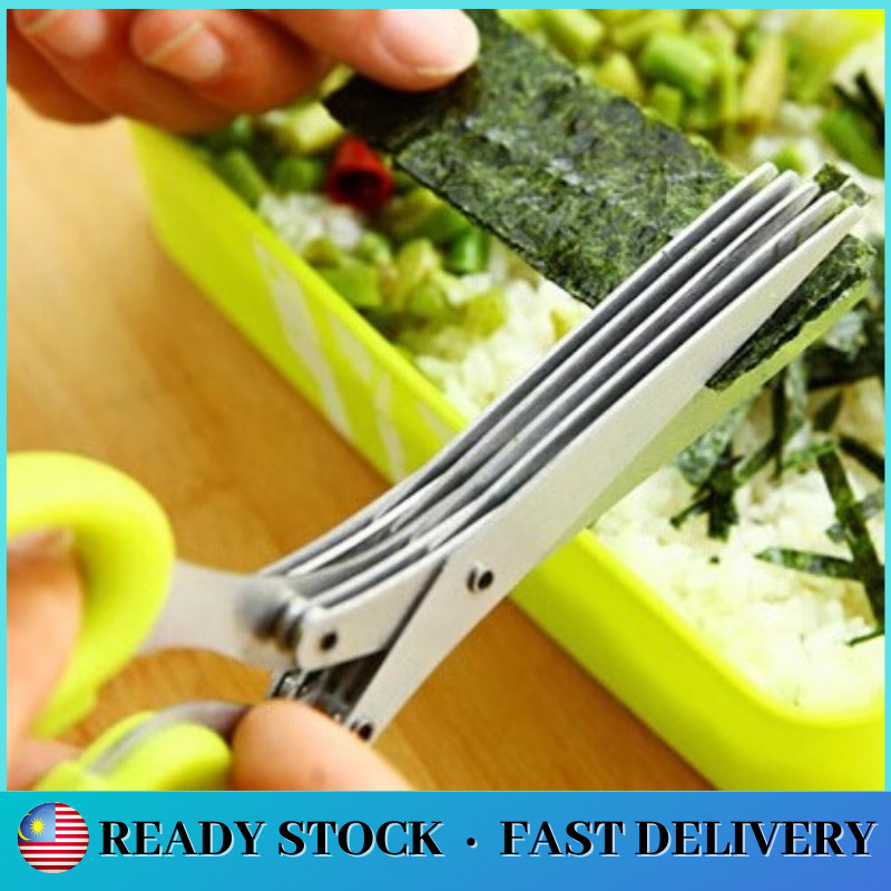 Kitchen Herb Scissors Multi Layer Scallion Purple Vegetable Pepper ...