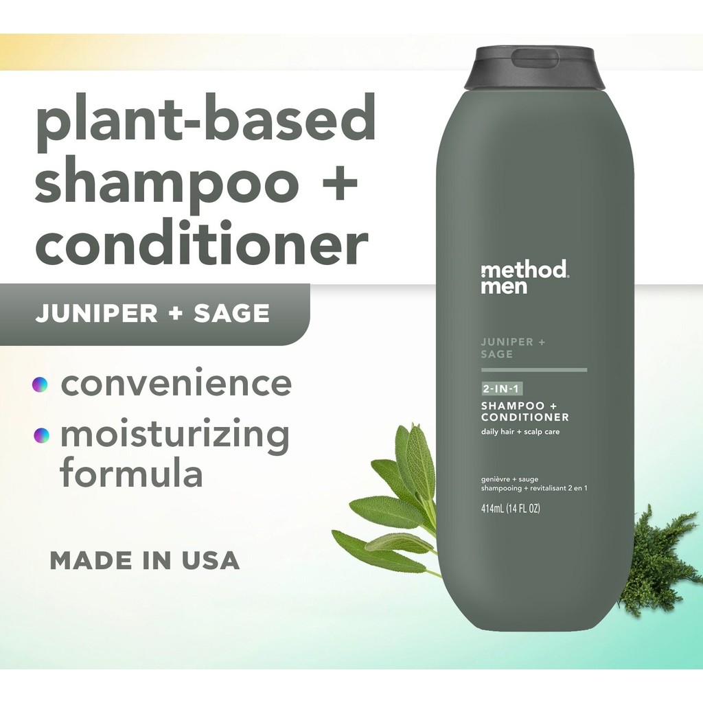 method men 2In1 Shampoo+Conditioner - juniper + sage 414ml | Shopee Malaysia