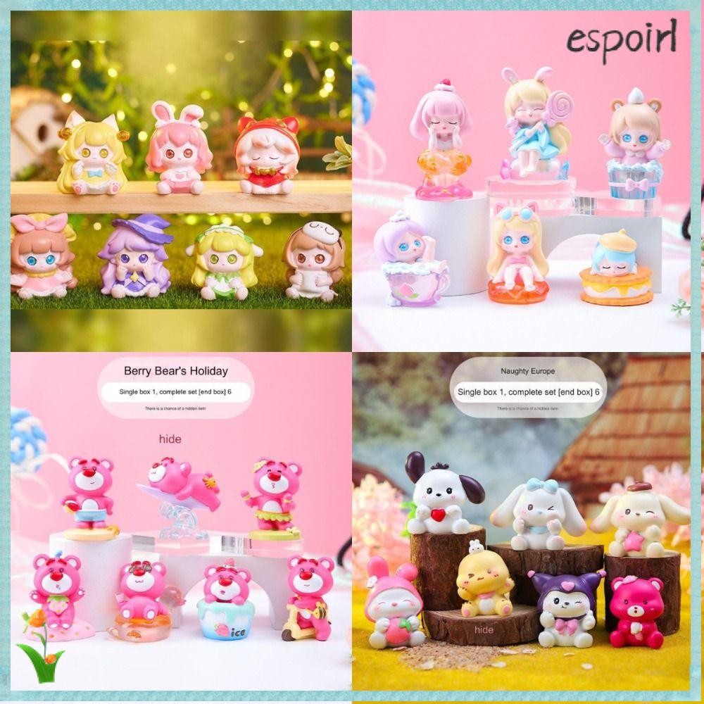 ESPOIR Sanrio Blind Boxes, Cartoon Kuromi Box Toys, Chinese Chibi ...