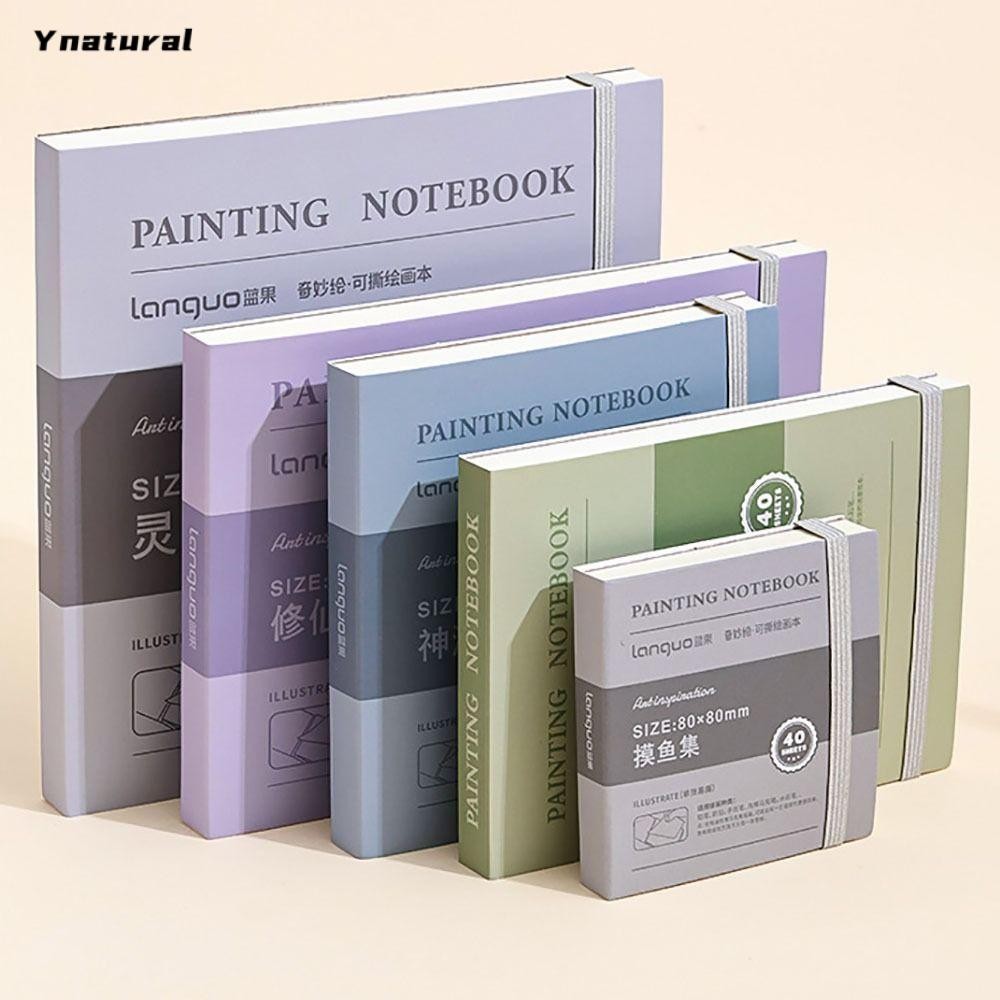 YNATURAL Sketchbook, Portable Tearable Paint Book, Small Inspiration ...
