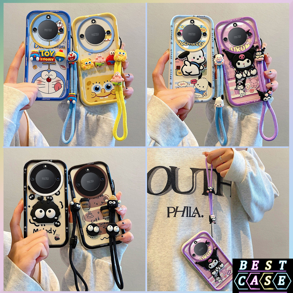 Casing Honor X9A 5G Casing Compatible with Doraemon Spongebob Three ...