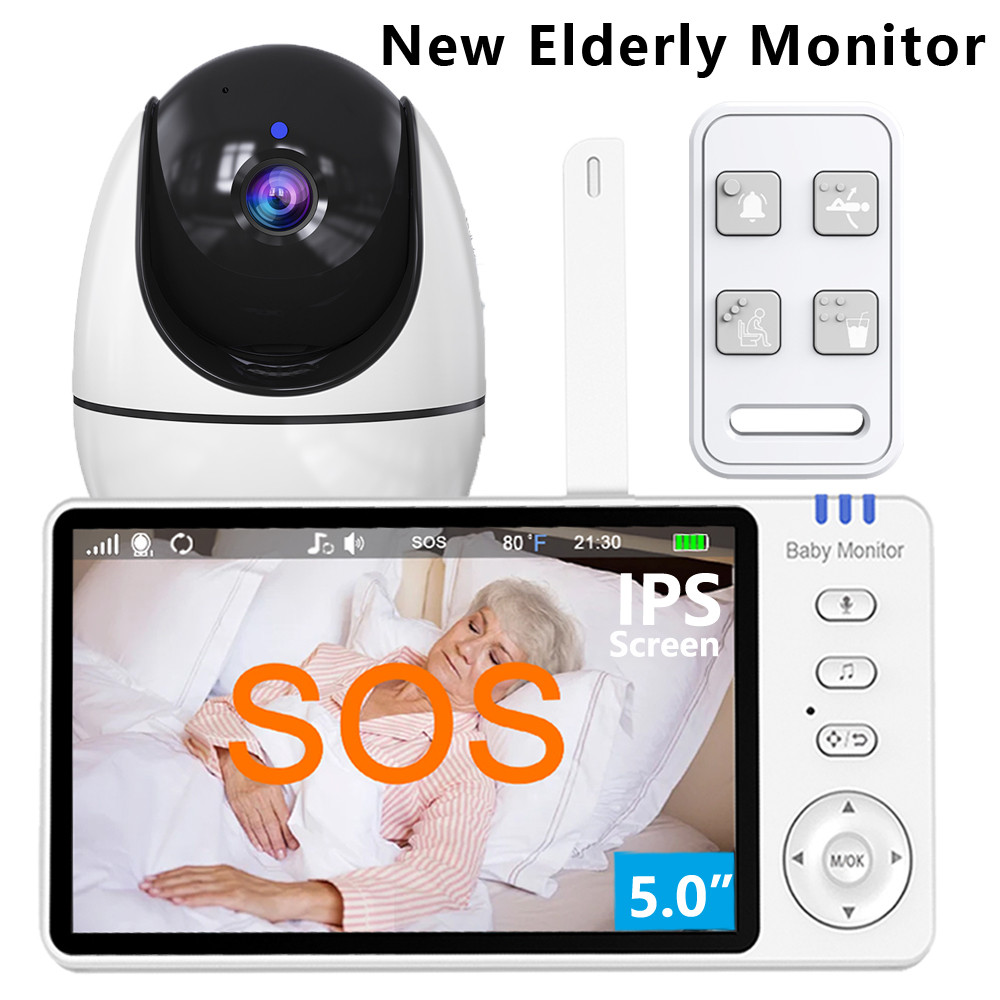 New Elderly Monitor 5.0inch Wireless Video Old People Voice ...