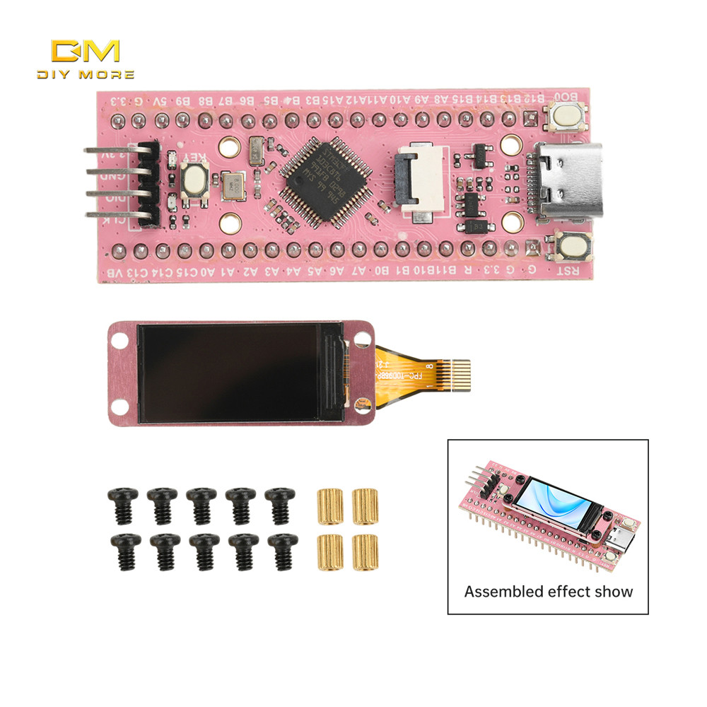 DIYMORE STM32F103C8T6 0.96-inch LCD TFT Screen STM32 Development Board ARM Microcontroller Type ...