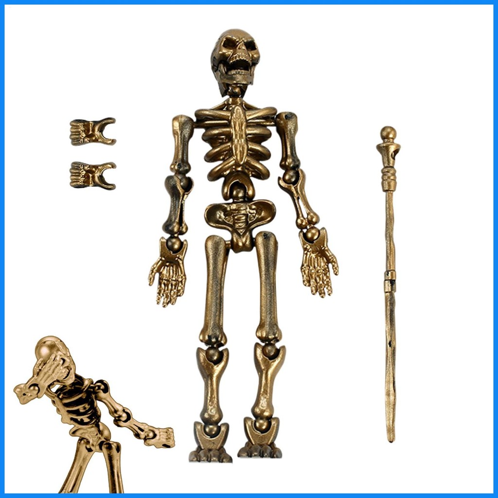 Skeleton Action Figure Desktop Ornament Figure Toys Full Body Assembly ...