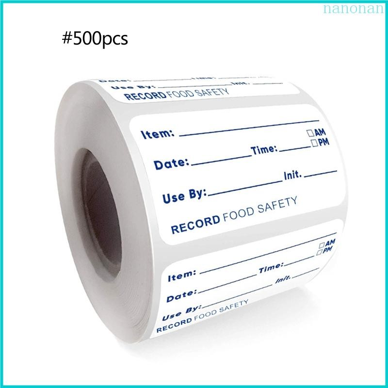Nan 500Pcs Roll Labels Sticker Storage Label for Glass Jar Metal ...