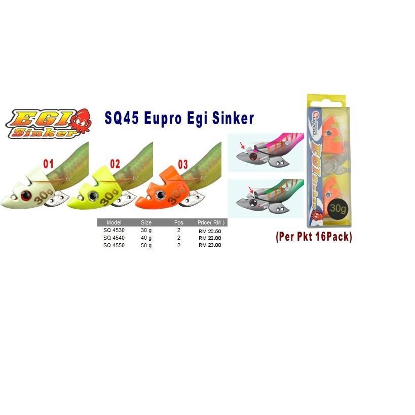 JIG HEAD, EUPRO EGI SINKER SQ45 40g | Shopee Malaysia