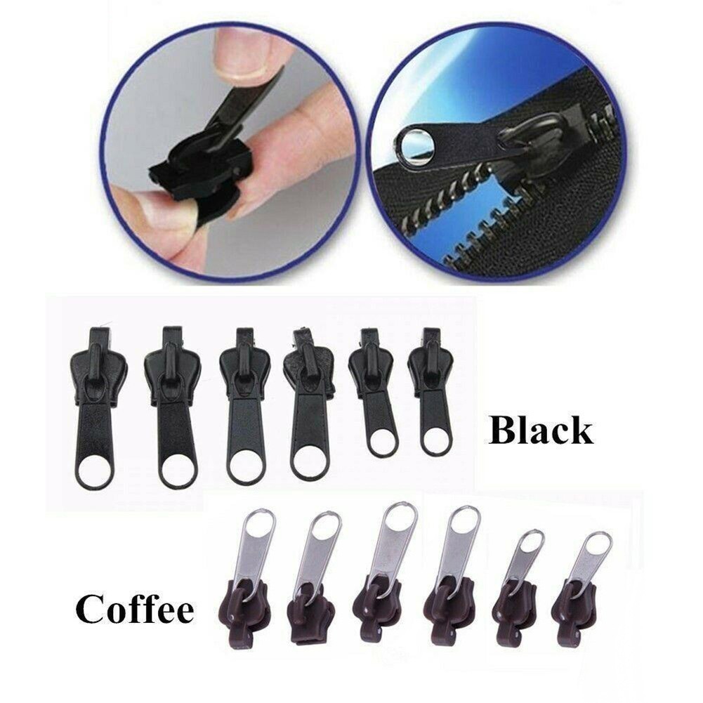 (Mulitibuy) Universal Zip Repair Replacement Kit. 3 Sizes 6 Pieces No ...