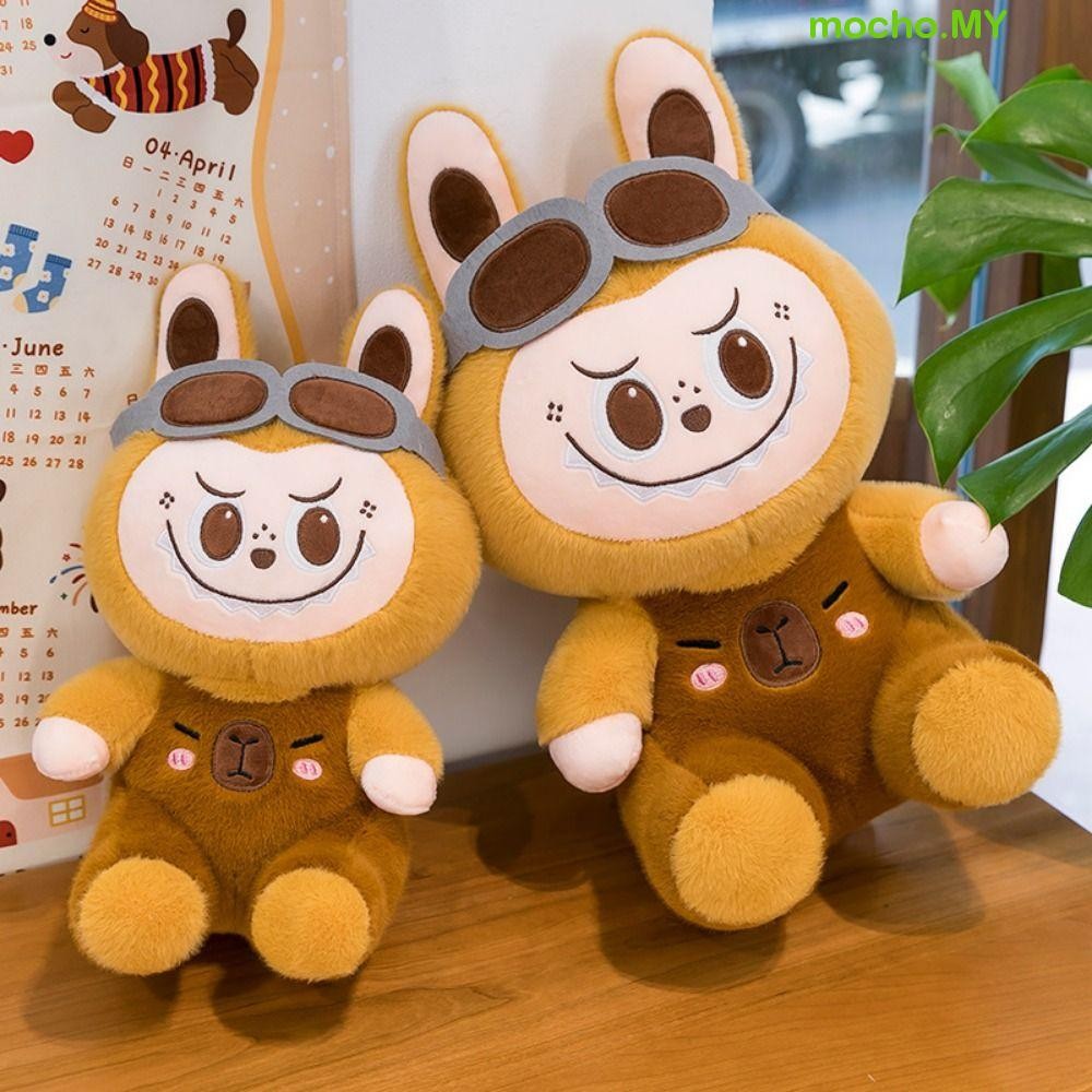 MOCHO Labubu Time Plush Toy, Cute Big Eye Labubu Plush Stuffed Doll ...